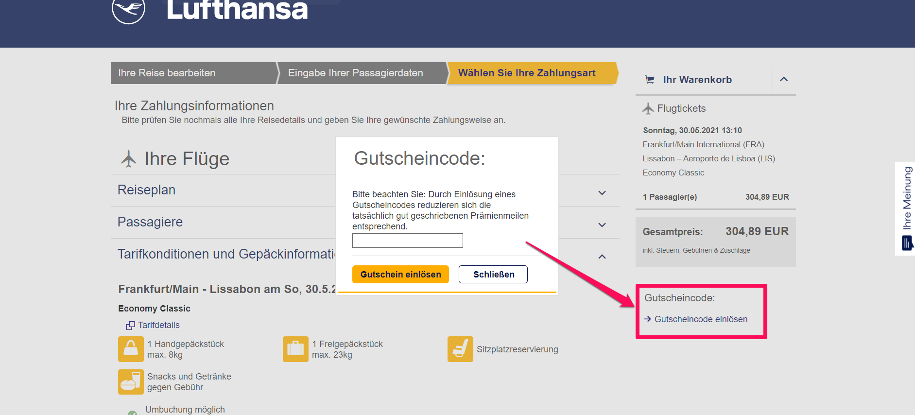 Lufthansa Gutschein & Coupon | 10 € & 1,5% Rabatt | 2026